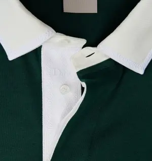 Dior Logo Long-sleeve Polo Shirt