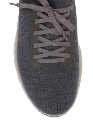 Brunello Cucinelli Wool Knit Sneakers With Leather Trim - Multicolor
