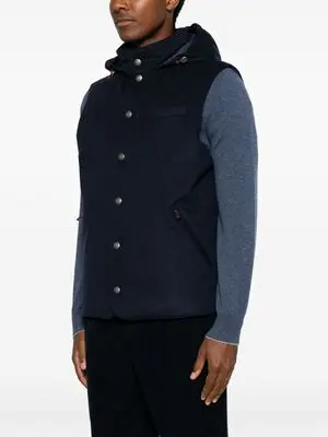 Brunello Cucinelli Wool Padded Vest - Multicolor