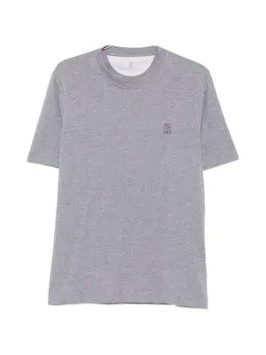Brunello Cucinelli Logo Cotton T-shirt