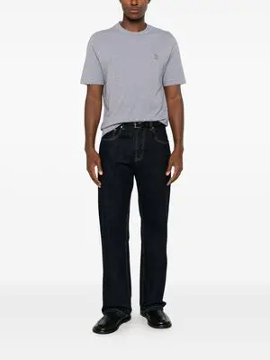 Brunello Cucinelli Logo Cotton T-shirt