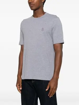 Brunello Cucinelli Logo Cotton T-shirt