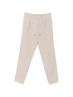 Brunello Cucinelli Corduroy Drawstring Trousers - Multicolor
