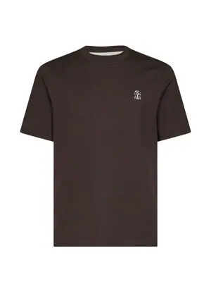 Brunello Cucinelli Logo Cotton T-shirt