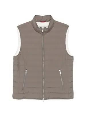 Brunello Cucinelli Quilted Down Vest - Multicolor