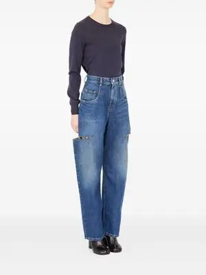 MAISON MARGIELA Balloon Cut-out Jeans - Multicolor