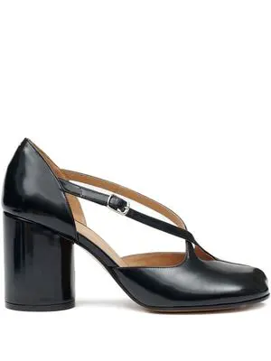 MAISON MARGIELA MAISON MARGIELA Tabi Leather High Block Heel Sandals Multicolor