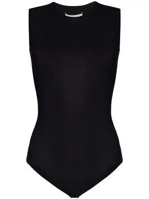 MAISON MARGIELA Sleeveless Bodysuit With Signature Four-stitch Logo Detail - Multicolor