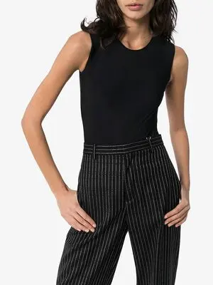 MAISON MARGIELA Sleeveless Bodysuit With Signature Four-stitch Logo Detail - Multicolor