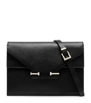 TOM FORD Leather Shoulder Bag - Black