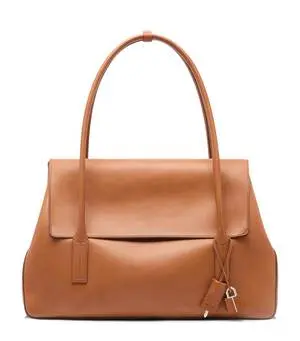 TOM FORD Large Leather Shoulder Bag - Brown