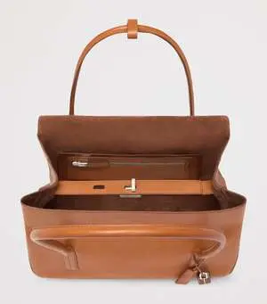 TOM FORD Large Leather Shoulder Bag - Brown