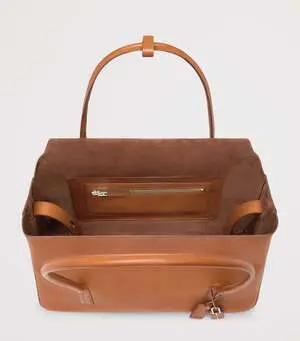 TOM FORD Large Leather Shoulder Bag - Brown