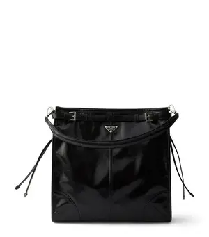 Prada Leather Bonnie Cross-body Bag - Black