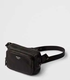 Prada Distressed Leather Cross-body Bag