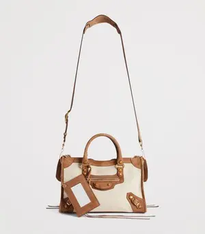 Balenciaga Small Canvas Le City Top-handle Bag - Ivory