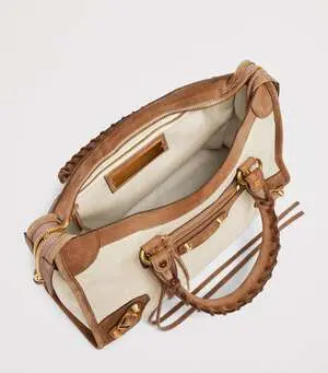 Balenciaga Small Canvas Le City Top-handle Bag - Ivory