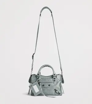 Balenciaga Mini Lambskin Le City Top-handle Bag - Blue