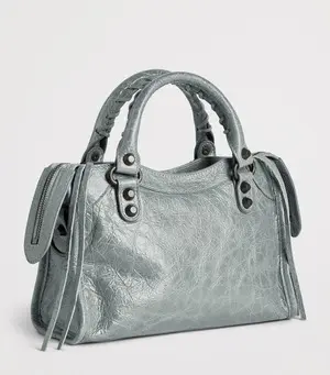 Balenciaga Mini Lambskin Le City Top-handle Bag - Blue