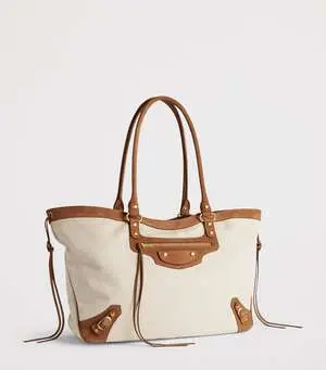 Balenciaga Le City Beach Tote Bag - Ivory