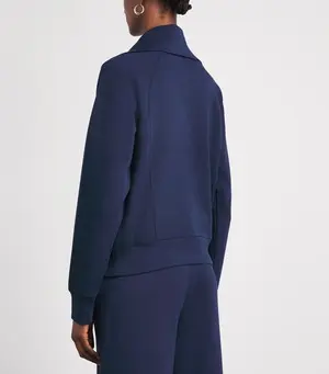 Spanx Airessentials Half-zip Sweater - Navy