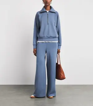 Spanx Airessentials Wide-leg Sweatpants - Blue