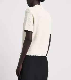 FRAME Crochet Daybreak Polo Shirt
