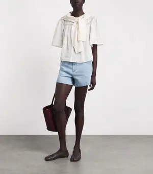 Paige Dani High-rise Denim Shorts