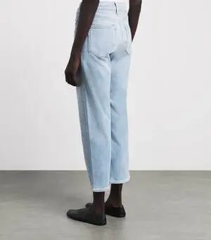Paige Stevie High-rise Straight Ankle Jeans