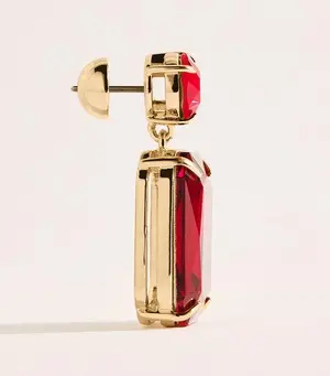 Carolina Herrera Crystal Riviere Drop Earrings