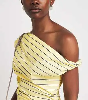 Staud Cotton Stripe Phare Maxi Dress