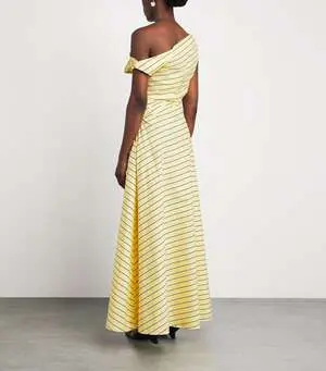 Staud Cotton Stripe Phare Maxi Dress