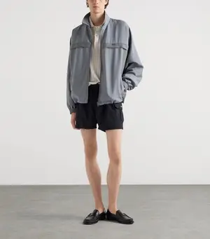 Prada Virgin Wool-mohair Jacket - Grey