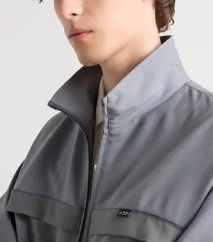 Prada Virgin Wool-mohair Jacket - Grey