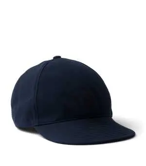 Prada Cotton Piqué Baseball Cap With Embroidered Crest