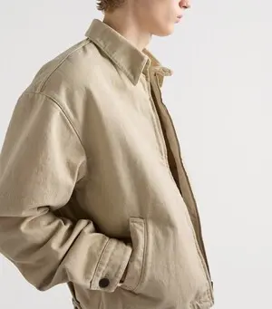 Prada Vintage Washed Denim Blouson Jacket - Neutral