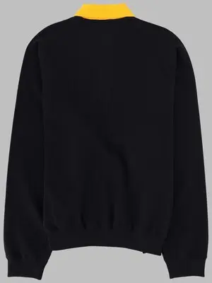 Versace Felpa Con Colletto Polo E Logo