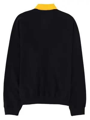 Versace Felpa Con Colletto Polo E Logo