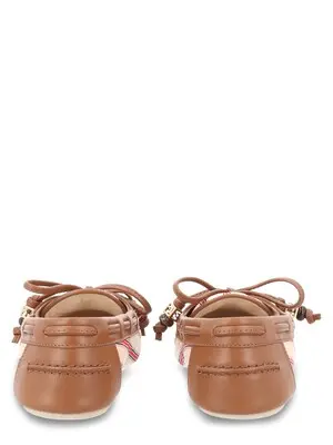 Fendi Mocassino Ff Canvas And Leather Loafers
