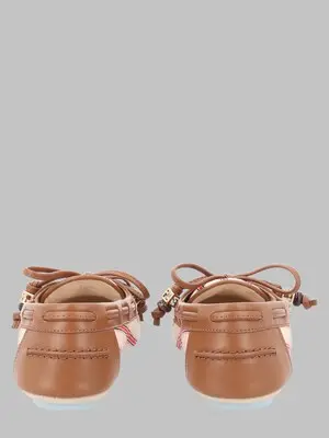 Fendi Mocassino Ff Canvas And Leather Loafers