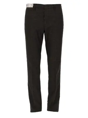 Incotex Jeans Con Patch Logo - Brown