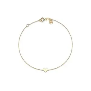 REIS JEWELLERY 14k Yellow Gold Mini Heart Bracelet - Gold/yellow