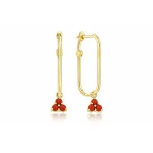 REIS JEWELLERY Gold / Yellow / Red La Kokina Earrings Yellow Gold - Gold/yellow/red
