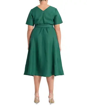 ESTELLE Aelin Belted Midi Dress