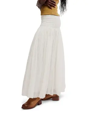 Free People Raven Solid Maxi Skirt