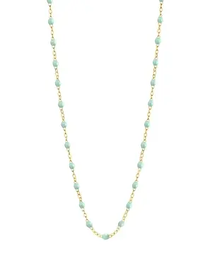 Gigi Clozeau Gigi Clozeau 18k Yellow Gold Resin Bead Necklace Jade