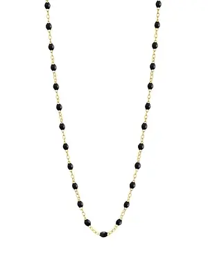 Gigi Clozeau 18k Yellow Gold Classic Gigi Necklace, 19.7 - Black