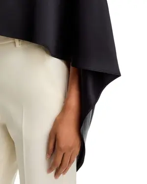 HEIRLOME Anna Silk Cape Effect Top