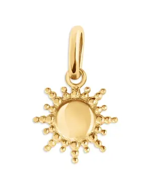 Gigi Clozeau 18k Yellow Sun Pendant - Gold