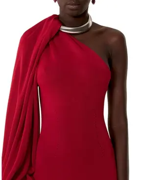 LANVIN Asymmetrical Choker Dress In Viscose